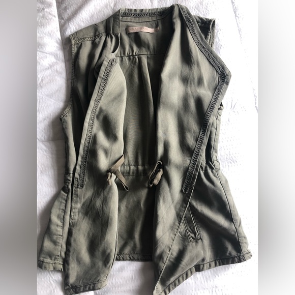 Max Jeans | Tops | Max Jeans Vest Waterfall Drape Front | Poshmark